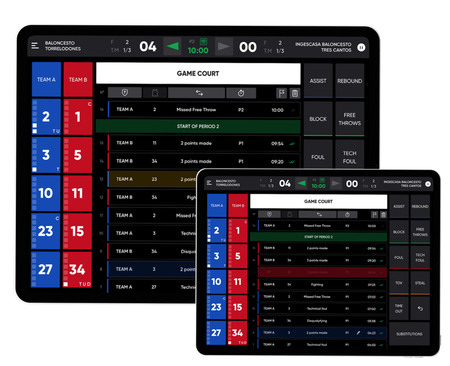 Digital Scoresheet INGAME